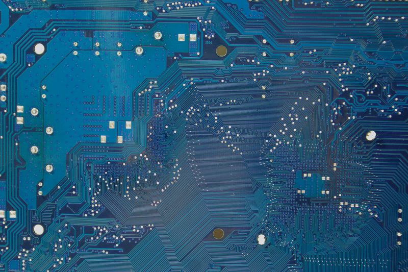 Computer texture blue motherboard circut free stock photo - Texture X