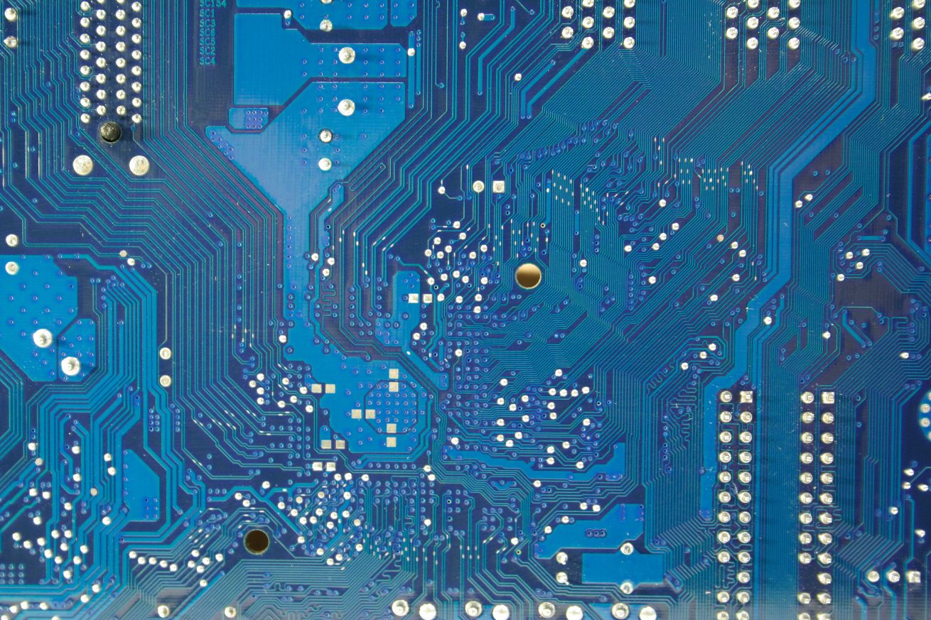 Computer texture blue motherboard image copper processor circut tech ...
