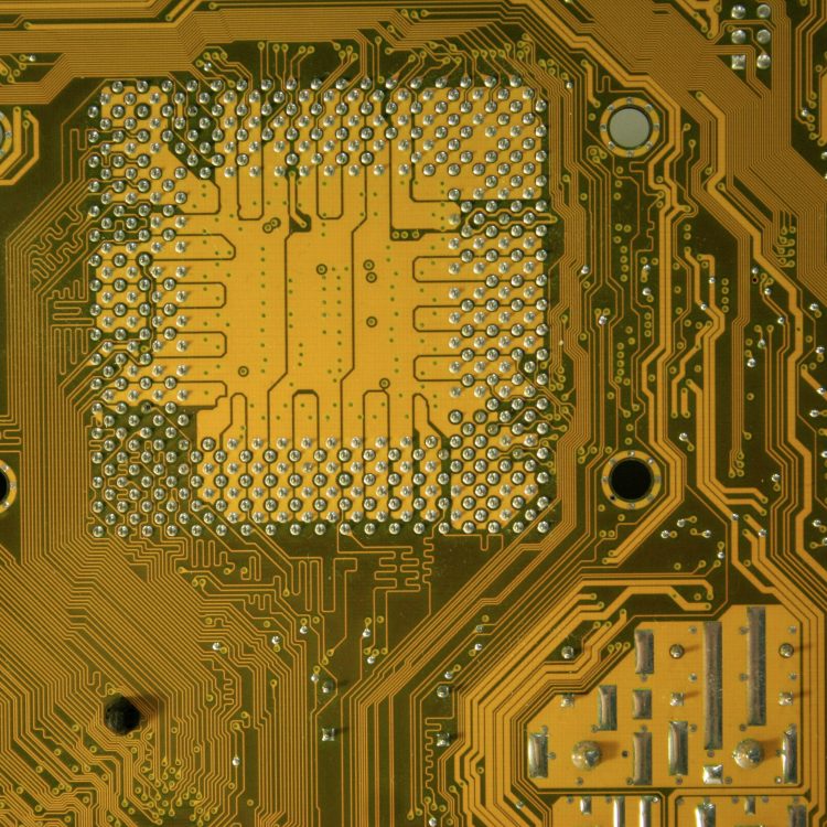 Computer texture blue motherboard circut free stock photo - Texture X