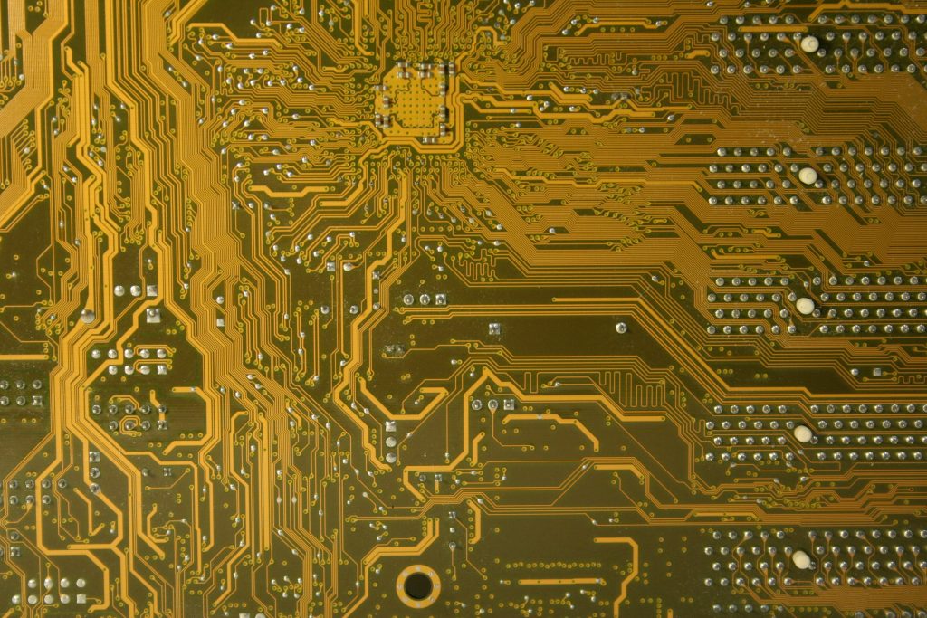 Computer texture yellow motherboard tech stock photo - Texture X