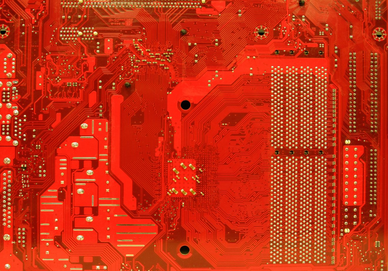 Red motherboard computer texture free stock photo - Texture X