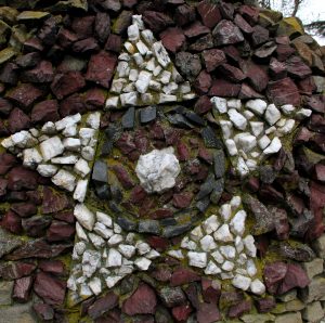 Texturex stone star texture rock wall white red five point stonework ...