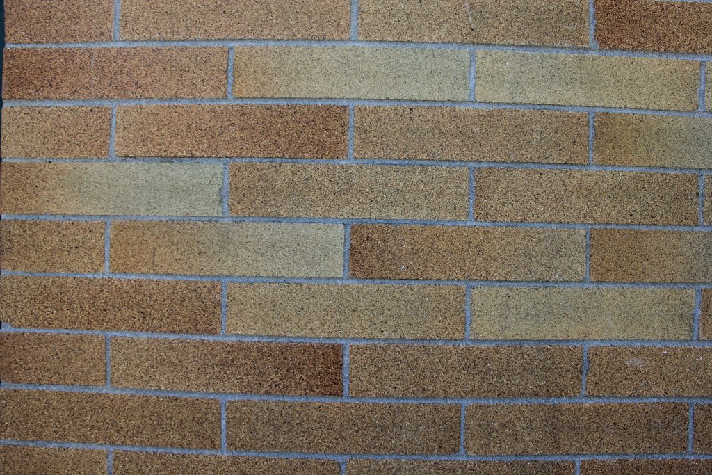 Brick photo wall layout with assorted colors - Texture X