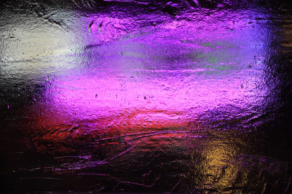 Glass window water stream close up - Texture X