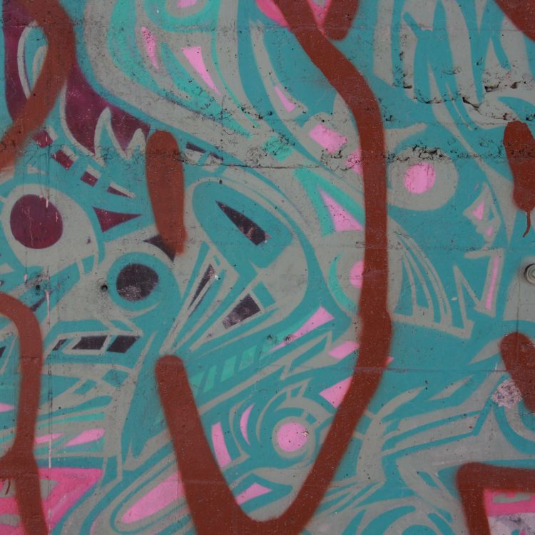 X And O Spray Paint Letters On Broken Tower Graffiti - Texture X